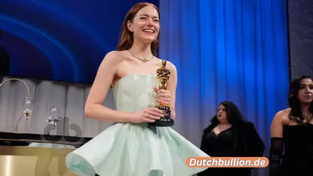 Oscar 2024: Emma Stones Missgeschick mit dem Kleid wird Ryan Gosling ...